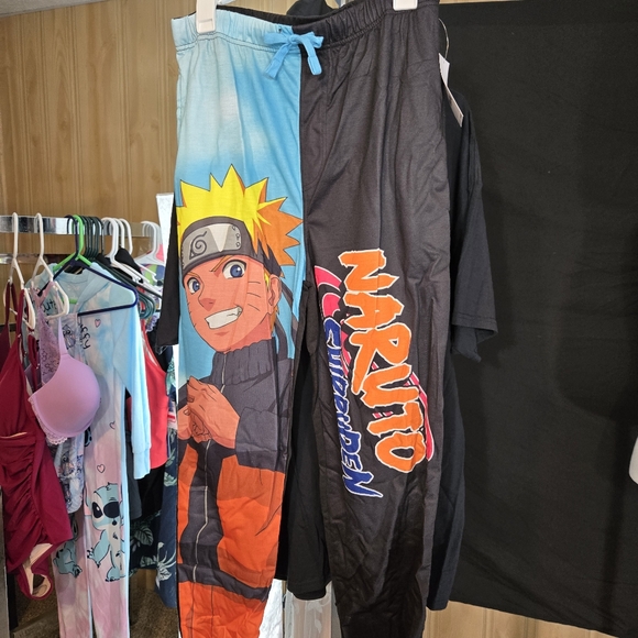 Naruto | Pants | Naruto Comfy Black Lounge Pants | Poshmark